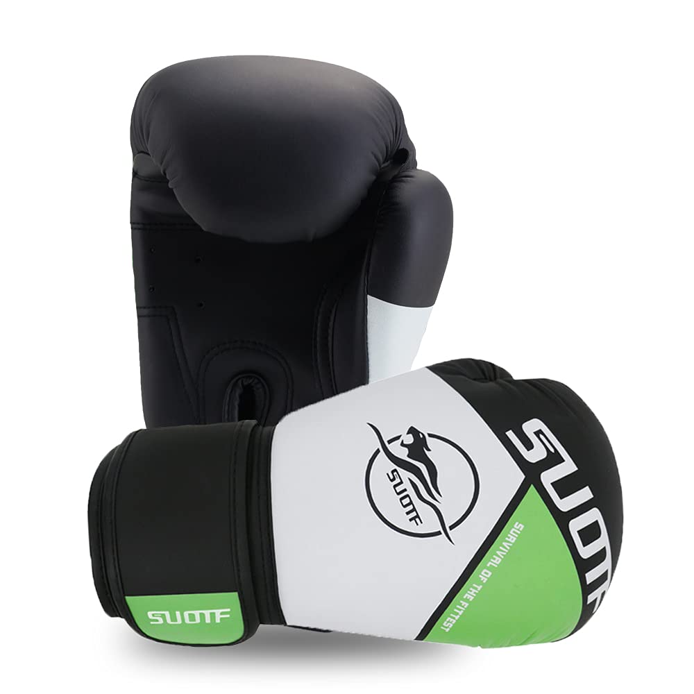 SUOTF Boxing Gloves for Women Punching Bag Gloves Muay Thai Adults MMA Training Gloves Men Pink 10oz