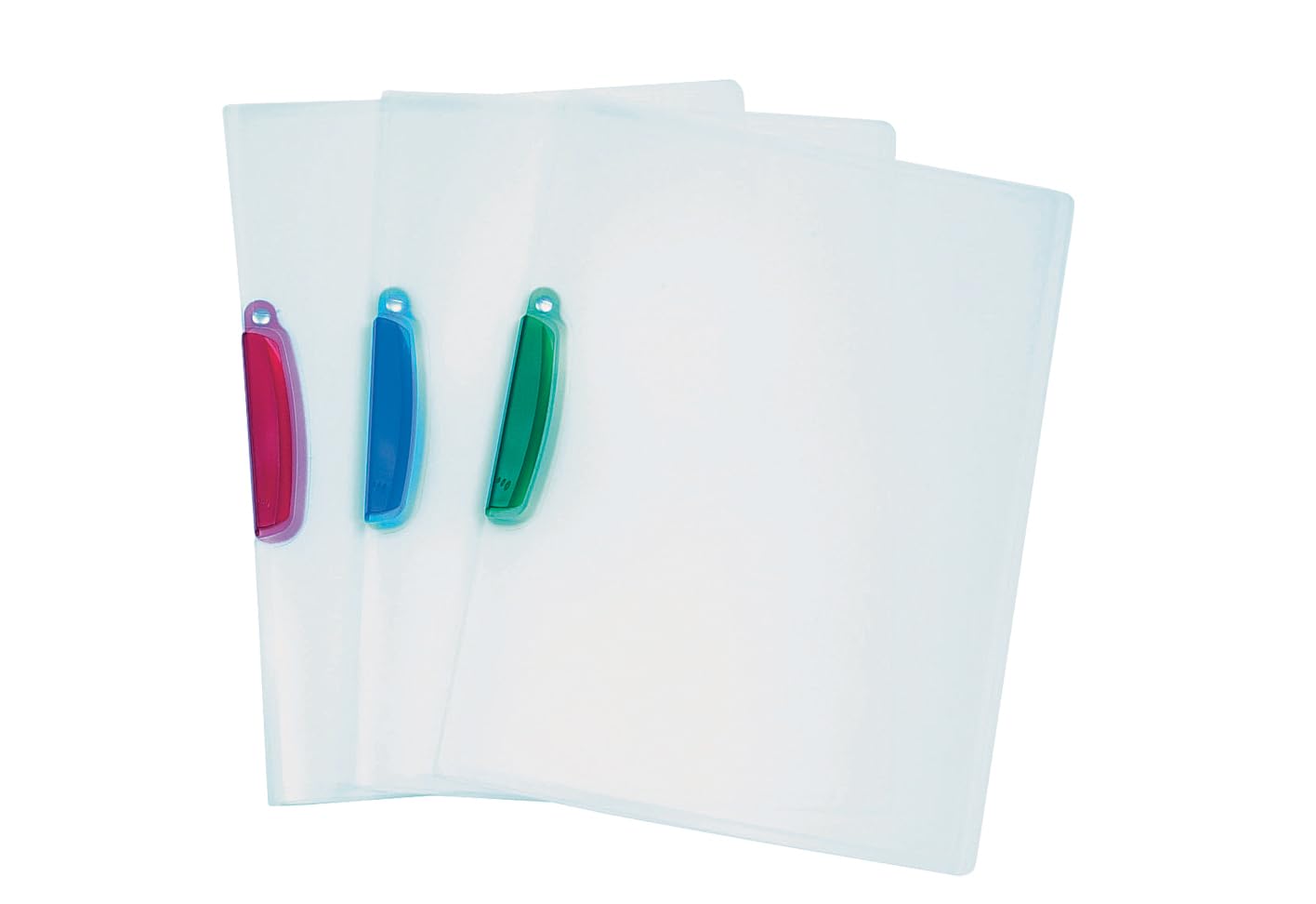 Q-Connect KF02138 Swivelclip File A4 (Pack of 25) - Clear Frosted