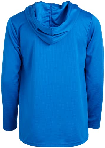 RBX Boys' Jogger Set - 2-Piece Thermal Sports Hoodie and Tricot Joggers (Size: 8-12), Size 12, Blue Baseball