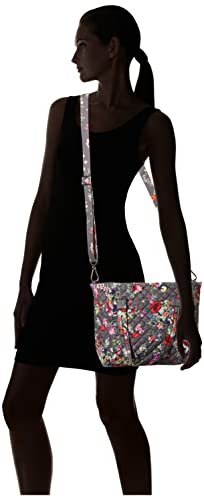 Vera Bradley Women's Cotton Multi-Strap Shoulder Satchel Purse, Hope Blooms - Recycled Cotton, One Size