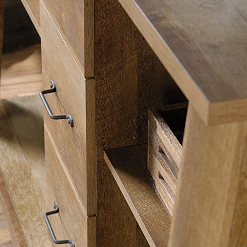 Sauder Boone Mountain Credenza, For TV's up to 60", Craftsman Oak finish