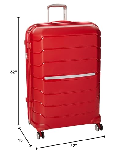 Samsonite Octolite Spinner Carry-On Luggage Large Red Suitcase