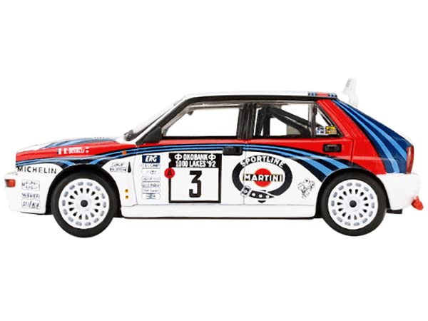 Truescale Miniatures Lancia Delta HF Integrale Evoluzione #3 Winner Rally 1000 Lakes (1992) Ltd Ed to 3000 pcs 1/64 Diecast Model Car MGT00322