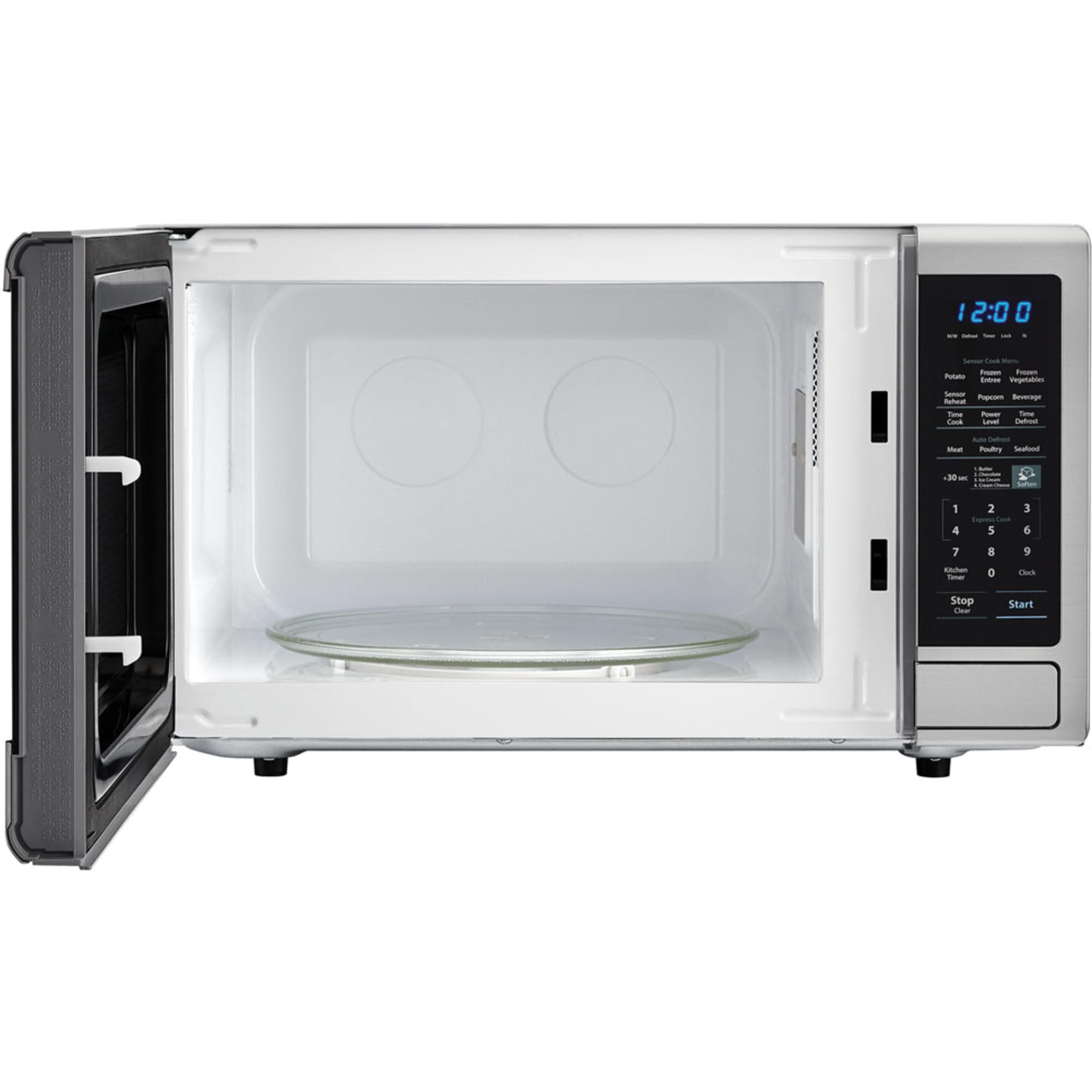 Sharp SMC1842CS 24" Countertop Microwave with 1.8 cu. ft. Capacity, 1100 Watts, 15" Turntable, Softening Function Blue LED Display, in Stainless Steel