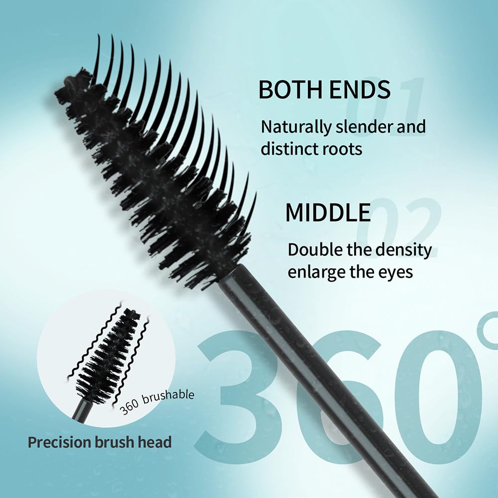 Volume and Length Thrive Black Mascara 4D Volumizing Thick Curling Mascara Waterproof, No Smudging, No Clumping, No Flaking, Thick & Black, Best Mascara for Women 0.28 OZ/ 8g