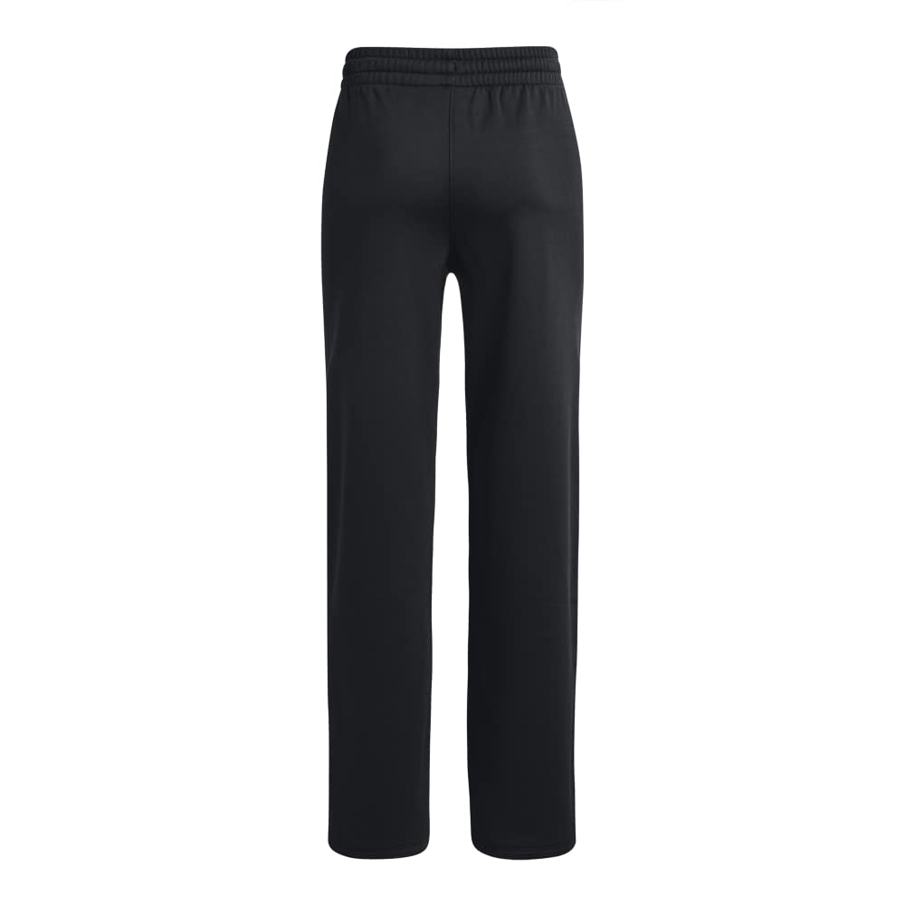 Under Armour Womens ArmourFleece Tapered Leg Pant, (001) Black / / White, Large