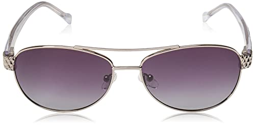 Vera Bradley Women's Marlene Polarized Aviator Sunglasses, Butterfly by, 56