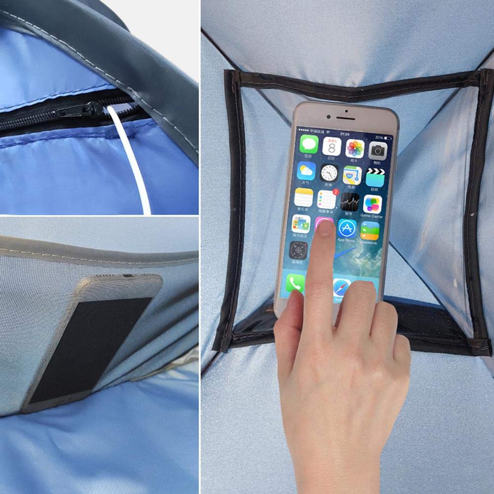 Ridecle Pop Up Beach Tent Sun Shelter Instant Automatic Portable Sport Umbrella Small Sun Beach Shader Beach Shelter Sun Protection for Face While Sunbathing