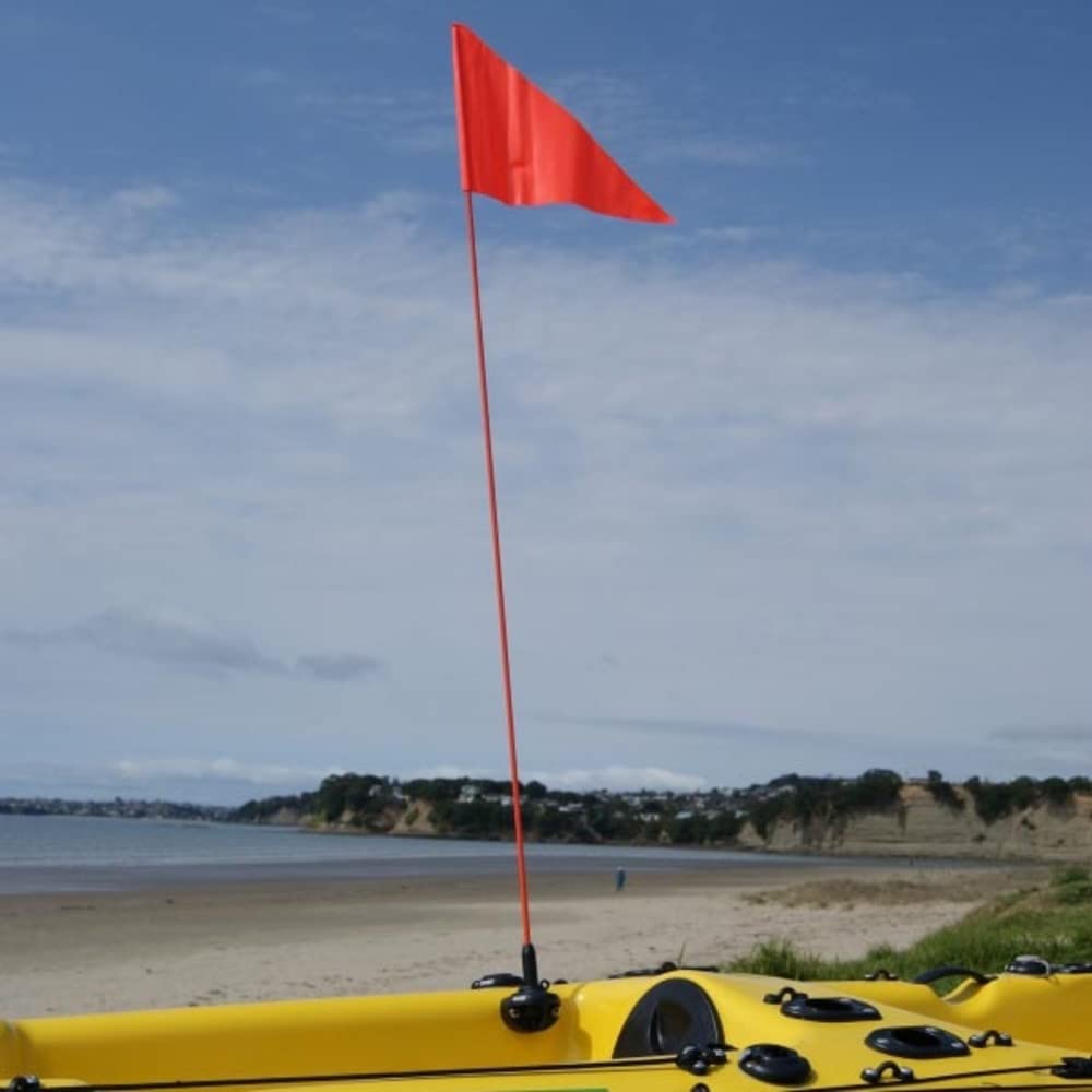 RAILBLAZA Orange Safety Flag for Kayaks, Canoes and ATVs for Daytime Visibility