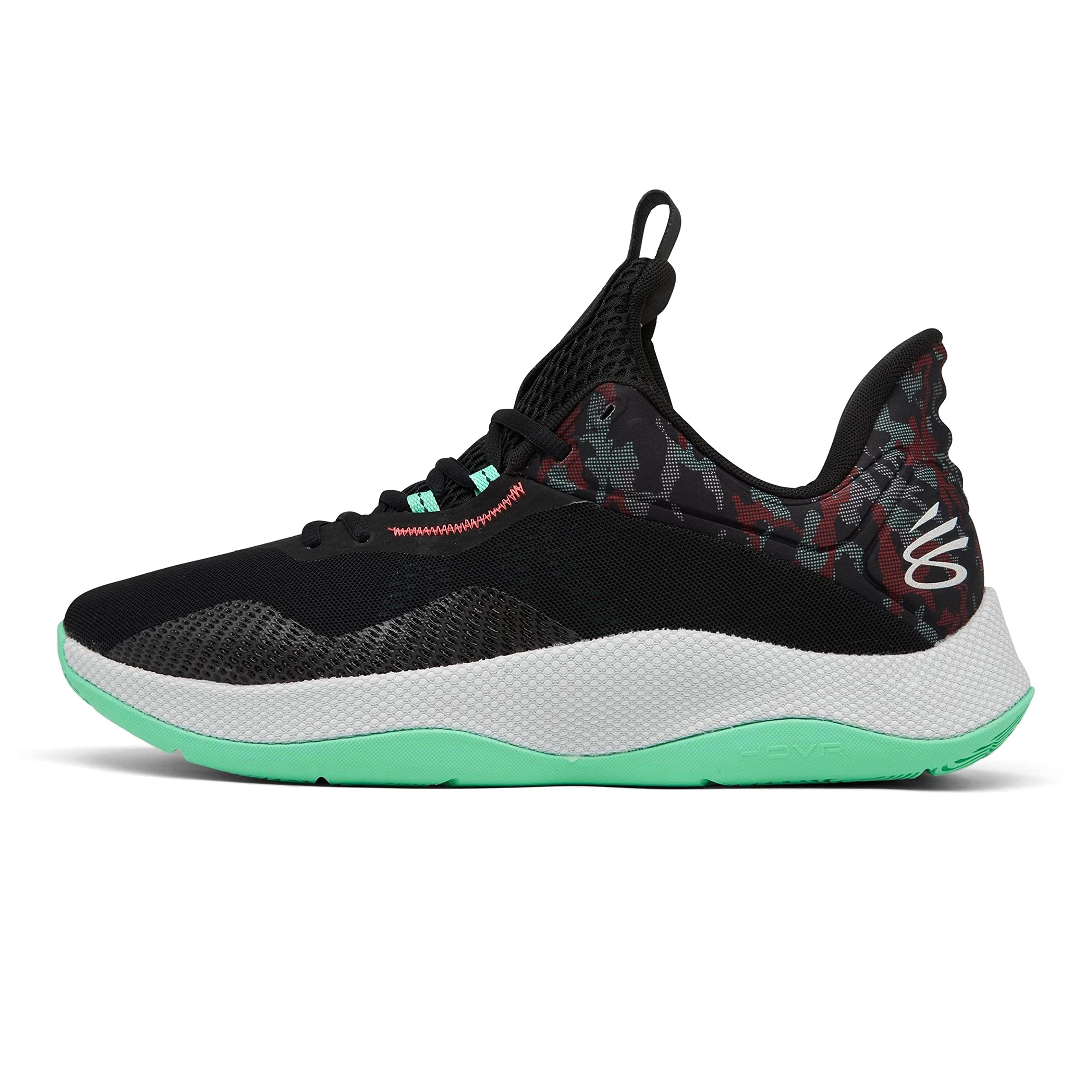 Under Armour Unisex Curry HOVR Splash 2 Basketball Shoes (Black/Antifreeze-002, us_Footwear_Size_System, Adult, Men, Numeric, Medium, Numeric_8_Point_5)