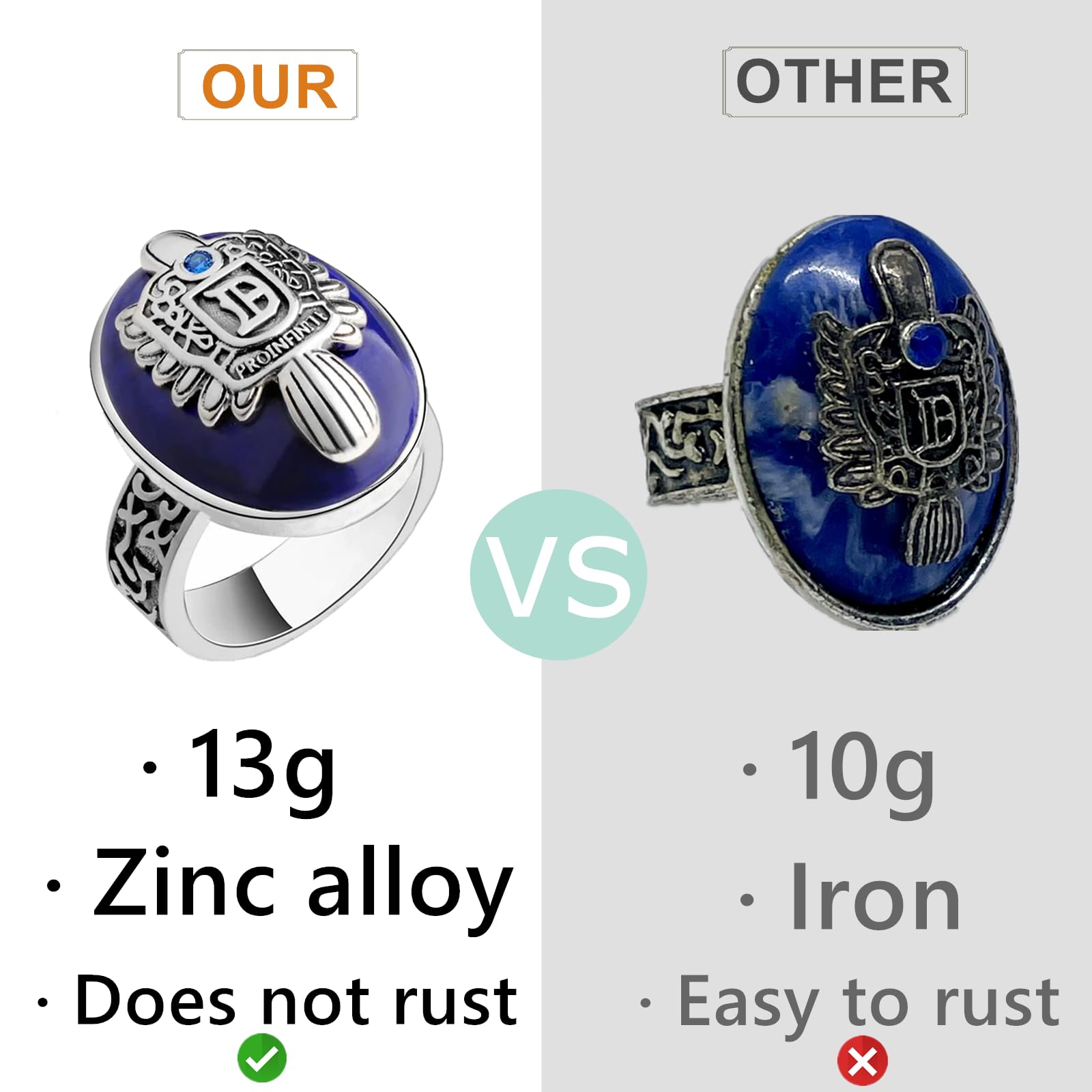 Vampire Ring, Damon Ring Fashion Vampire Ring Daylight Walking Signet For Fans