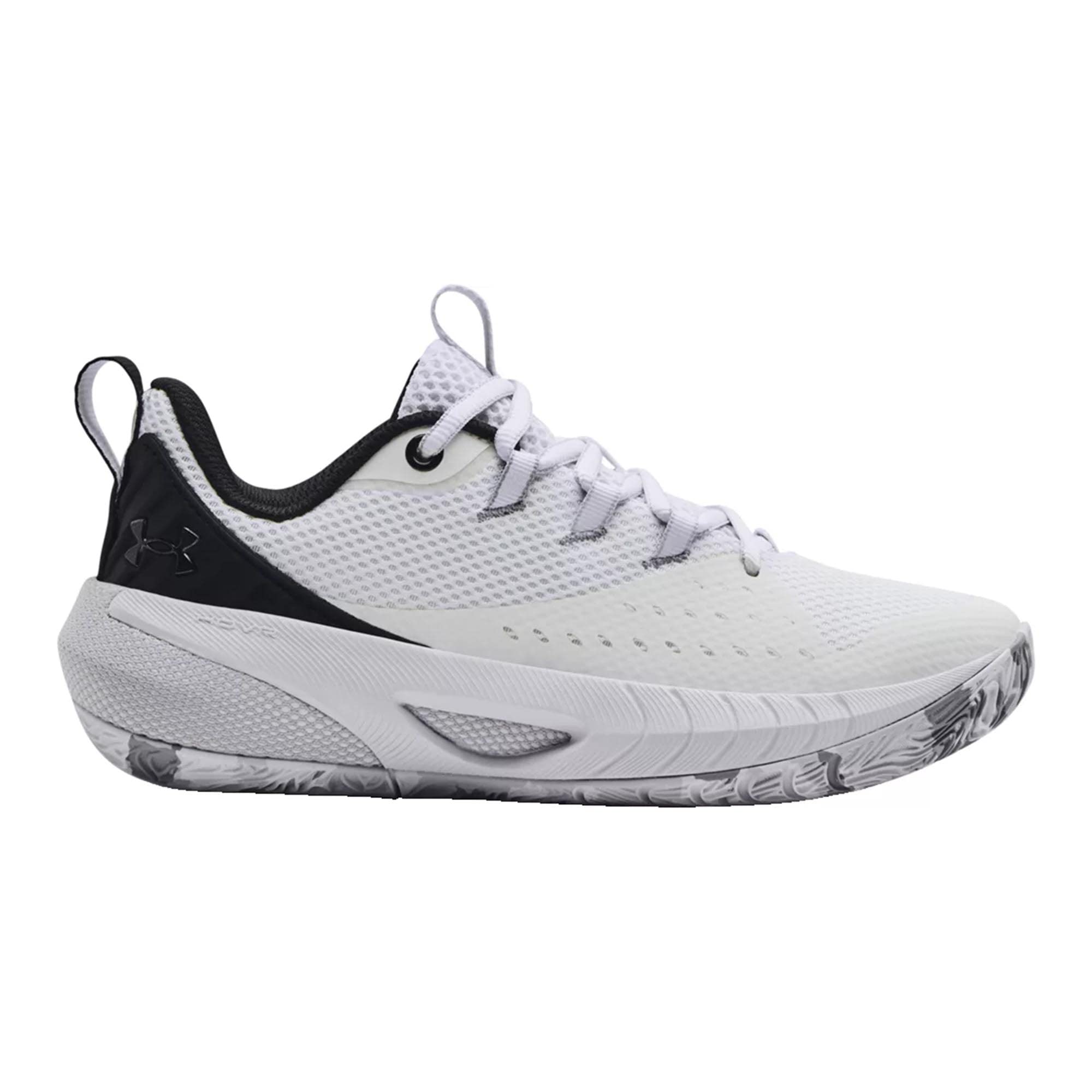 Under Armour Women's HOVR Ascent Basketball Shoe (White/Black, us_Footwear_Size_System, Adult, Women, Numeric, Medium, Numeric_9)
