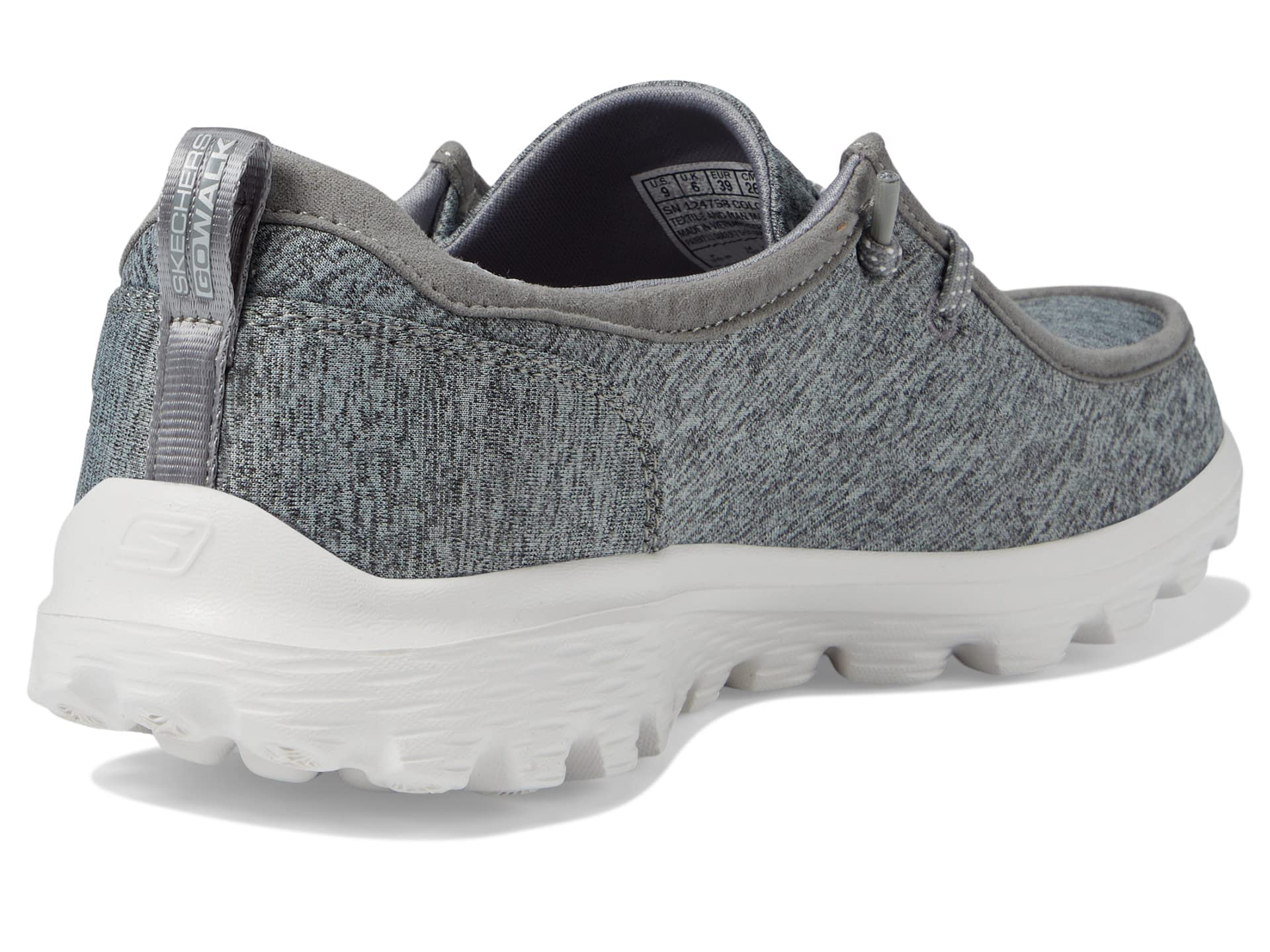 Skechers Women's GO Walk 2-Spring Fun Sneaker, Gray, 8