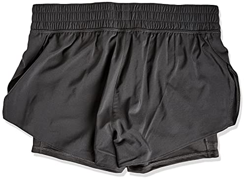 Reebok Women's Standard 2-in-1 Running Shorts, Black, XX-Large