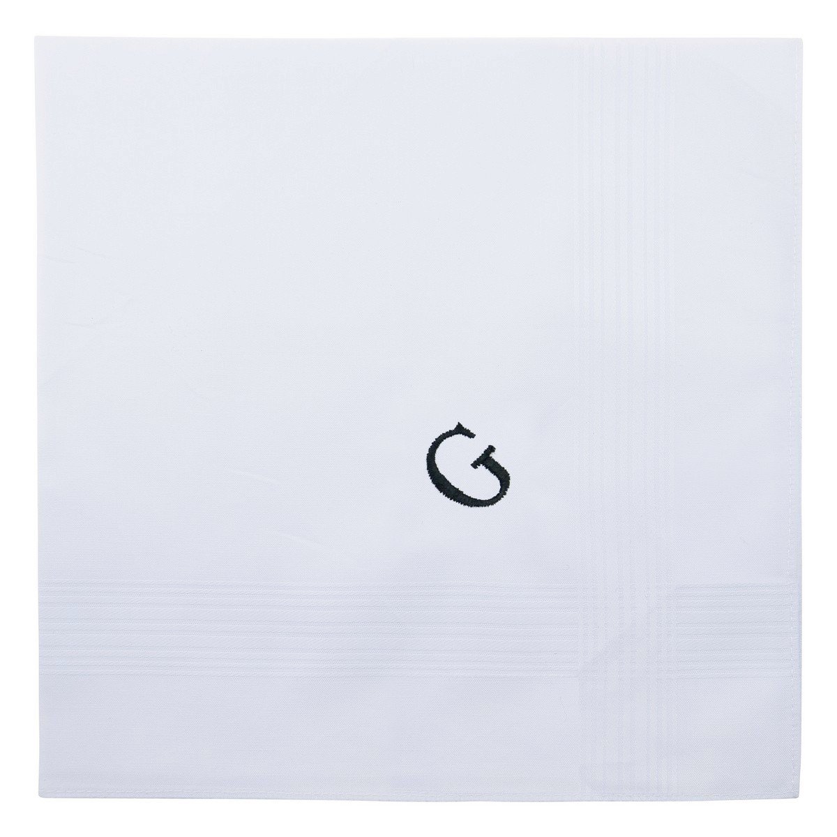Retreez 8 Piece Pure Cotton Initial Monogrammed Men's Handkerchiefs Hanky Gift Box Set - Set J Initial