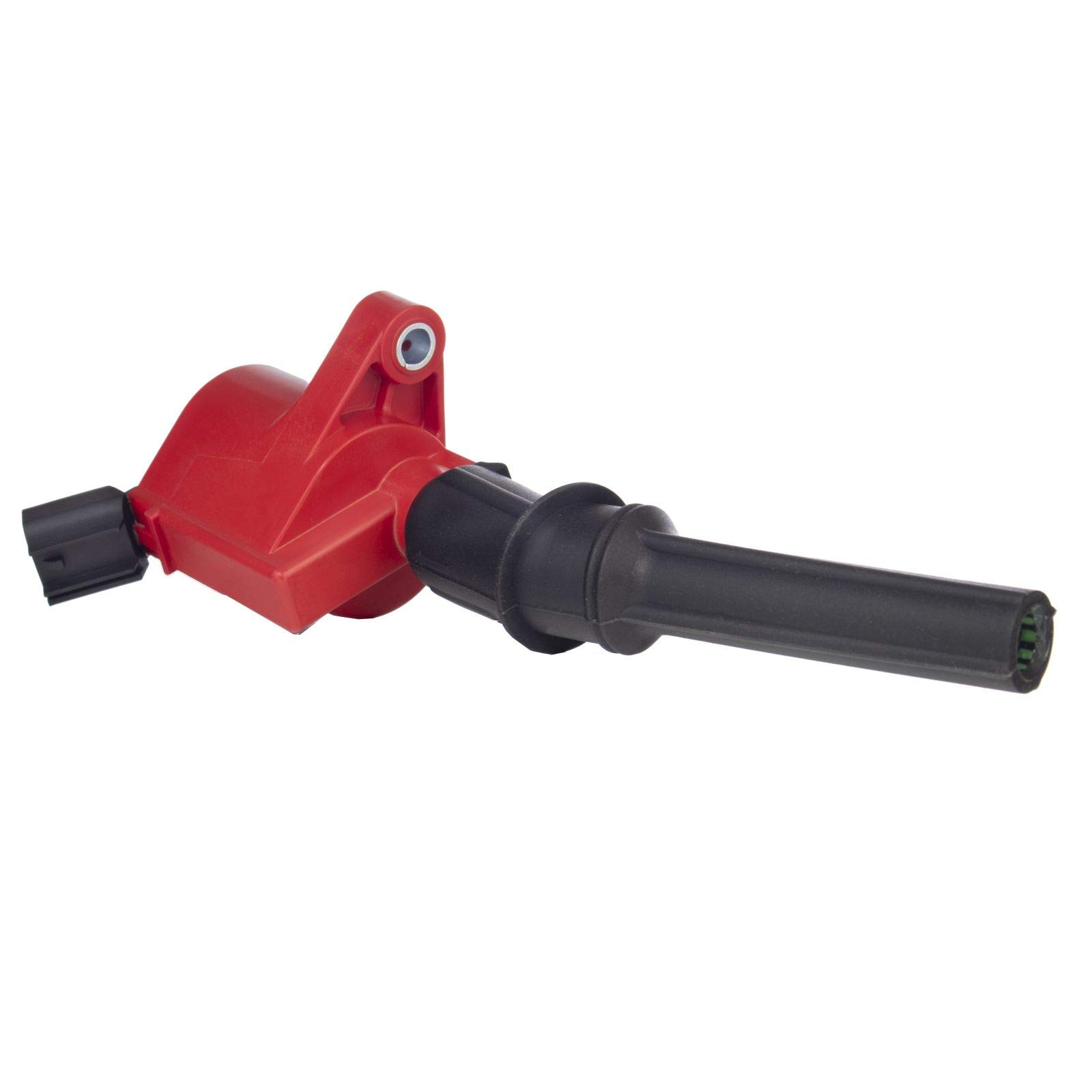 TRQ 8 Piece Premium High Performance Ignition Coil Black and Red Kit Set for Ford/Lincoln/Mercury