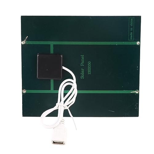 Portable Solar Panel Charger with USB Port - 2.5W Solar Cell for Battery Charging-The-Go Solar Power Solution