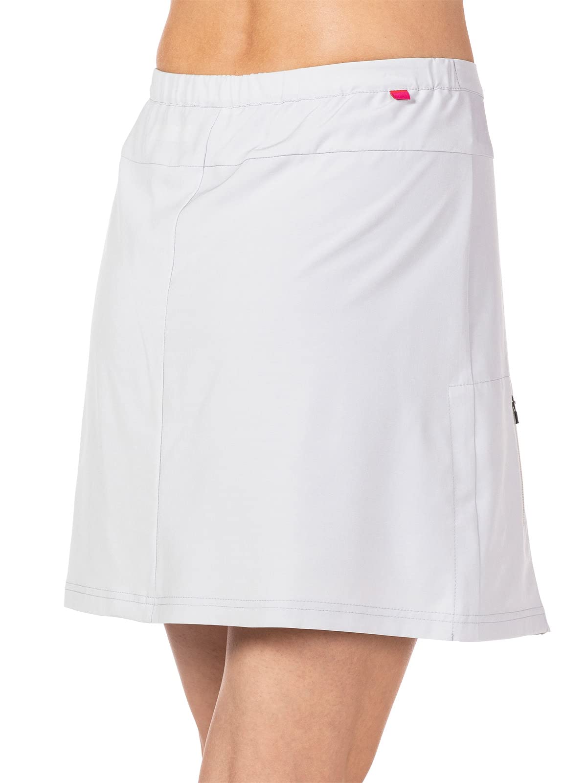Terry Zipper Skirt, Women's Cycling Athletic Quick Dry Bike Touring Skirt - Ebony, Medium