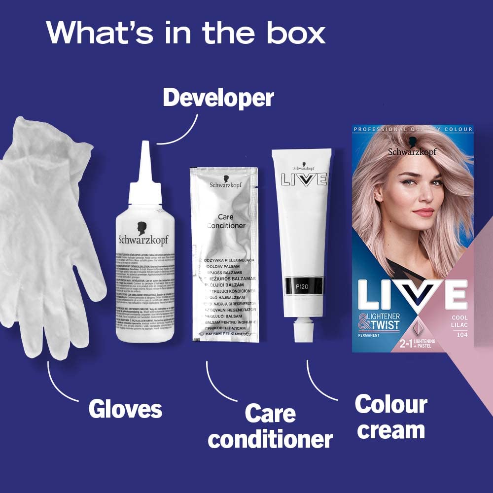 Schwarzkopf Live Lightener+Twist 104 Cool Lilac by Schwarzkopf