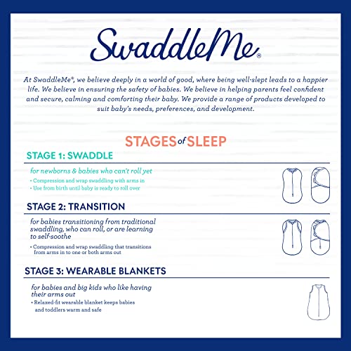SwaddleMe Luxe Whisper Quiet Swaddle β Size Small/Medium, 0-3 Months, 2-Pack (You Are My Sunshine) Extra-Soft Newborn Swaddle Wrap With Silent Fabric Closure and Bottom Zipper for Diaper Changes