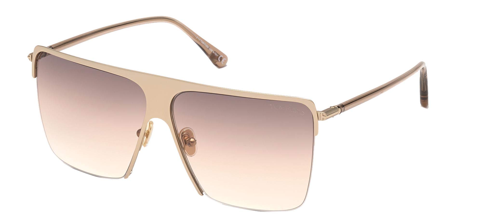 Tom Ford SOFI FT 0840 Shiny Rose Gold/Brown Shaded 61/11/140 women Sunglasses
