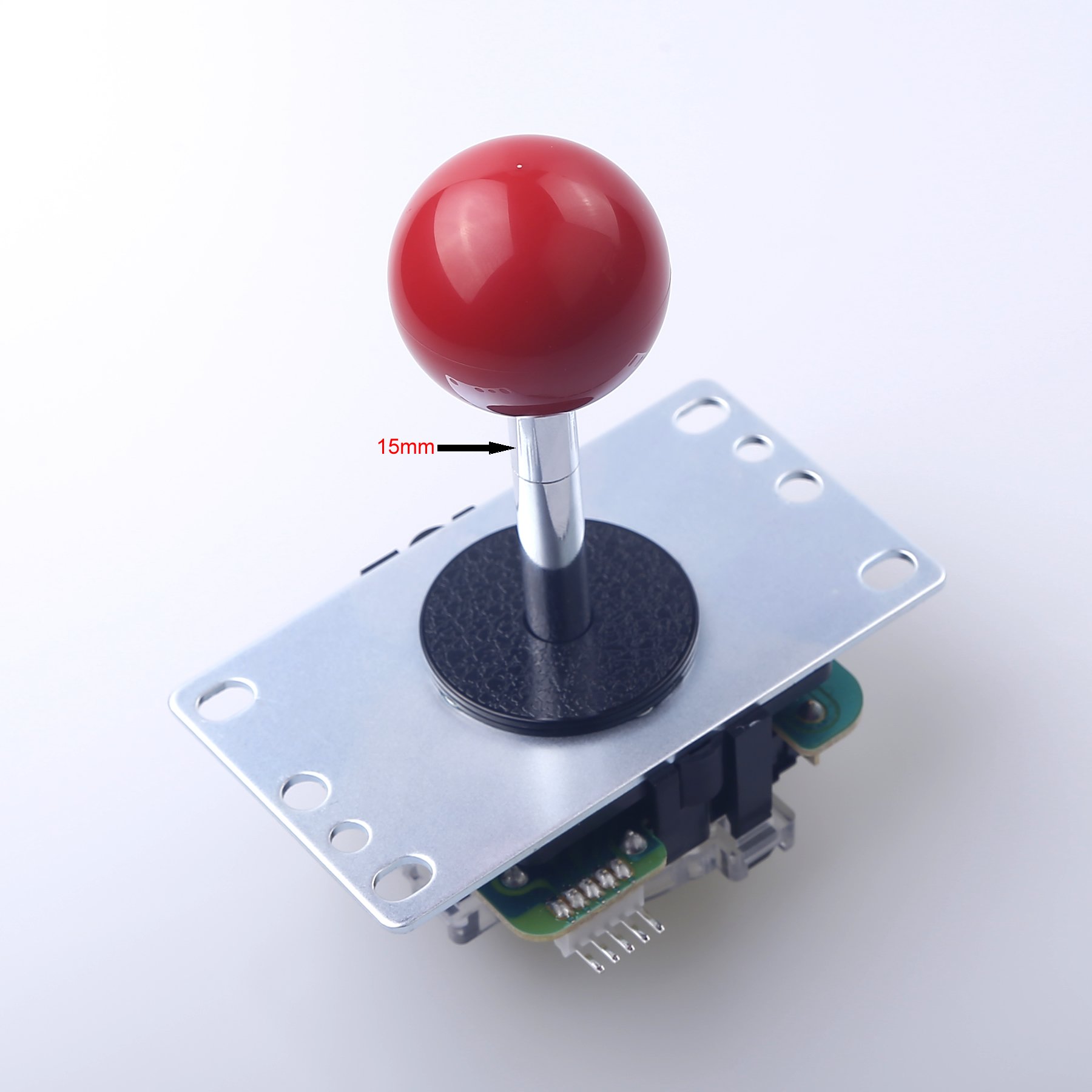 Qenker 2 Piece Chrome Arcade DIY Shaft Extender Joystick Extension Rod Extender Shafts for Sanwa Joystick/Seimitsu Joystick/Zippyy Joystick/Jamma Extension/Control