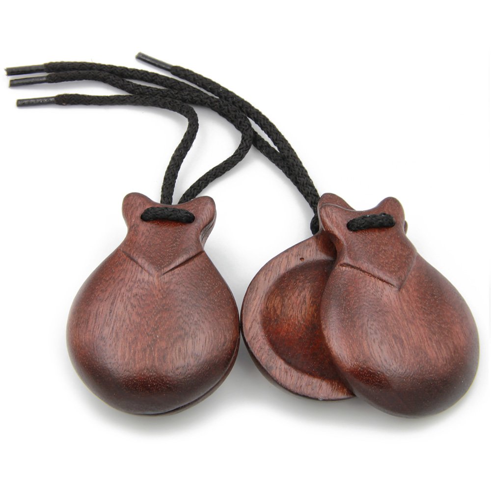 Semi-Professional Jale Spanish Flamenco Castanets Castañuelas Bubinga Caoba Made In Spain Ref#108 (5)