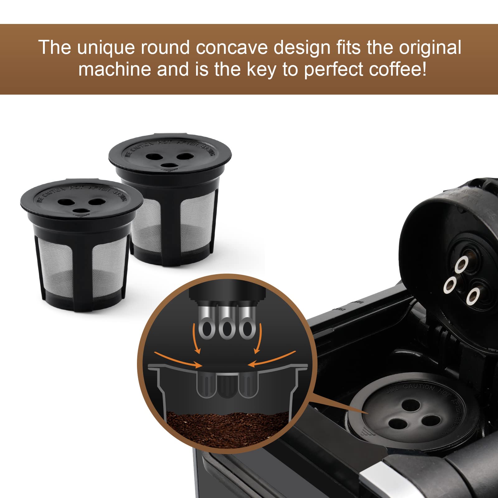 Reusable Coffee Filter for Ninja Dual Brew Coffee Maker, 2 Pack K Cup Reusable Coffee Pods and 2 Pack Stainless Steel Coffee Filter Compatible with Ninja DualBrew Pro CFPX