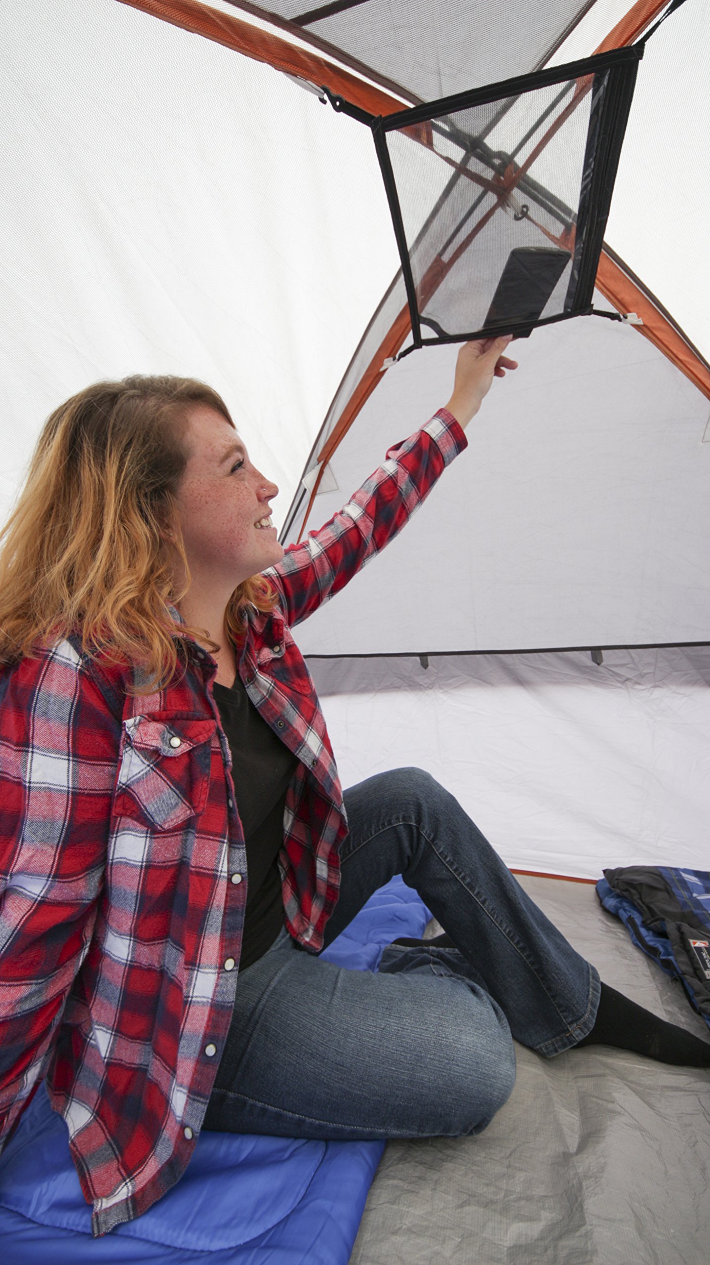 OZARK Trail Family Cabin Tent (Orange/Gray, 3 Person)