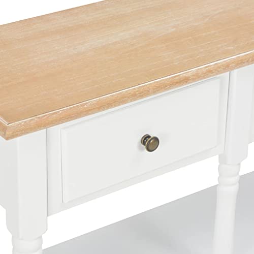 QJBSAVVA Console Table White 47.2"x11.8"x29.9" MDF,Corner Cabinet Side Tables Coffee Table Bedside Tables Suitable for Home, Office, Bedroom, Meeting Room