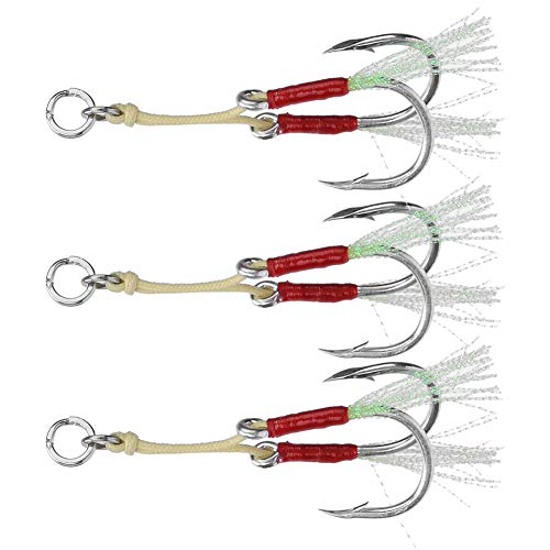 Yuuloo Multifunction Convenient 2set Fish Hook Reusable Incisive Lure Bait Barbed Hooks Kit Accessories Fishing Tools Easy to Clean(1)