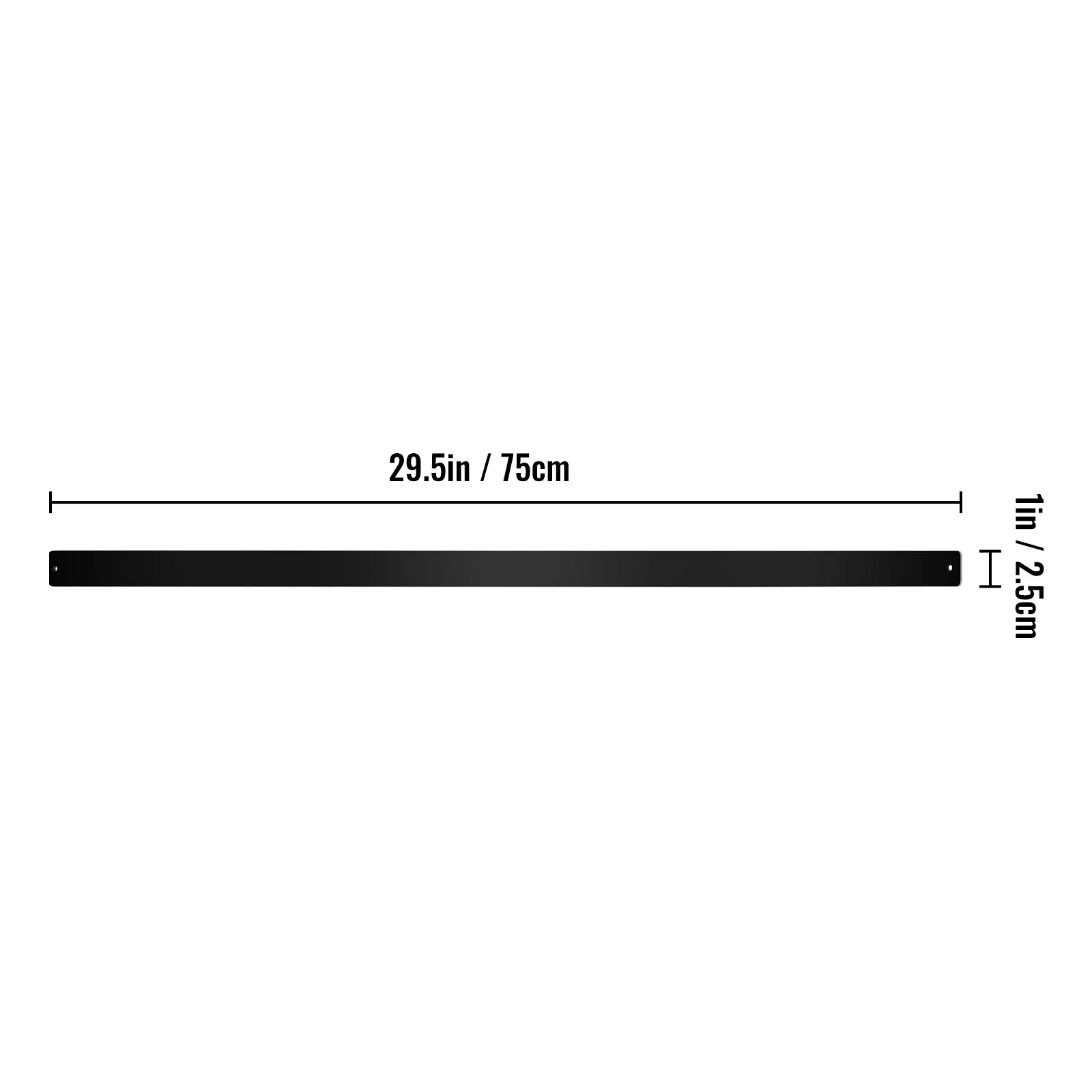 VEVOR Balusters 29.5 Inch-76 Pack Staircase with Screws Flat Aluminum Railing, for Outdoor Stair Deck Porch, Black, 76 Count