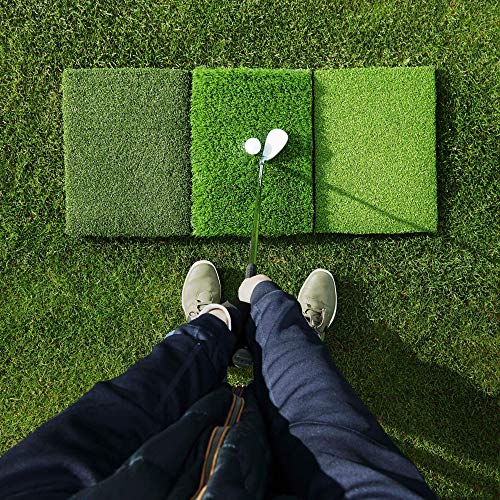 Victorem Golf Mat for Backyard - 17x39 Inch Unfolded, Durable Turf Mat for Indoor or Outdoor Golf Practice, Golf Hitting Mats with 50pcs. Wooden Tees - Golf Mats Practice Outdoor - Golf Practice Mat