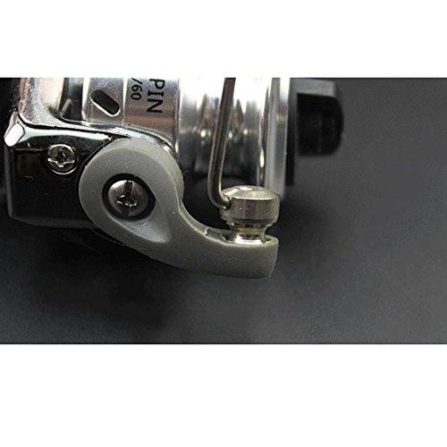 Outop Mini Ultra Smooth Lightweight Powerful Collapsible Handle Fishing Spinning Reel Black