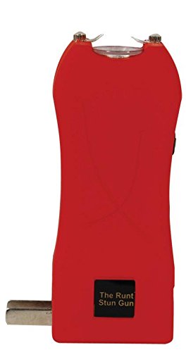 SET-RED RUNT STUN GUN 20M VOLTS + RED HOLSTER, DISABLE STRAP,FLASHLIGHT