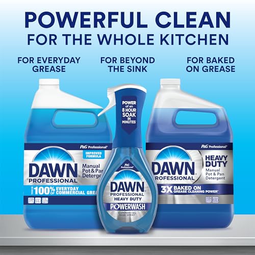 P&G PROFESSIONAL Dawn Dishwashing Liquid Soap Detergent, Bulk Degreaser Removes Greasy Foods from Pots, Pans and Dishes in Commercial Restaurant Kitchens, Regular Scent, 5 gallon (Packaging May Vary)