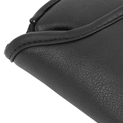 Tiiyee Golf Putter Protection Covers, Mallet Putter Head Covers Putter Protection Headcover Bag Guard Semicircle PU Leather Guard Waterproof Accessory Mid Mallet Club Protector(Black)