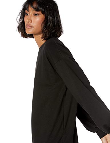 The Drop Women's Kiko Oversized Crew Neck Sweatshirt, Black, M
