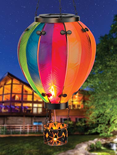Regal's Hot Air Balloon Solar Lantern LG - Rainbow