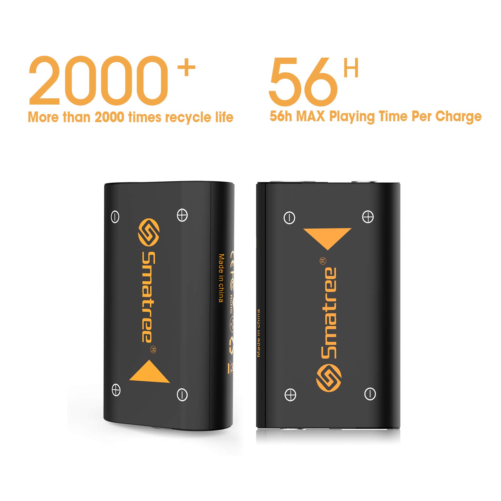 Smatree 3x2600mAh Rechargeable Battery Pack Compatible with Series X|S/Xbox One/Xbox One S/Xbox One X/Xbox One Elite Controller(3 Pack)