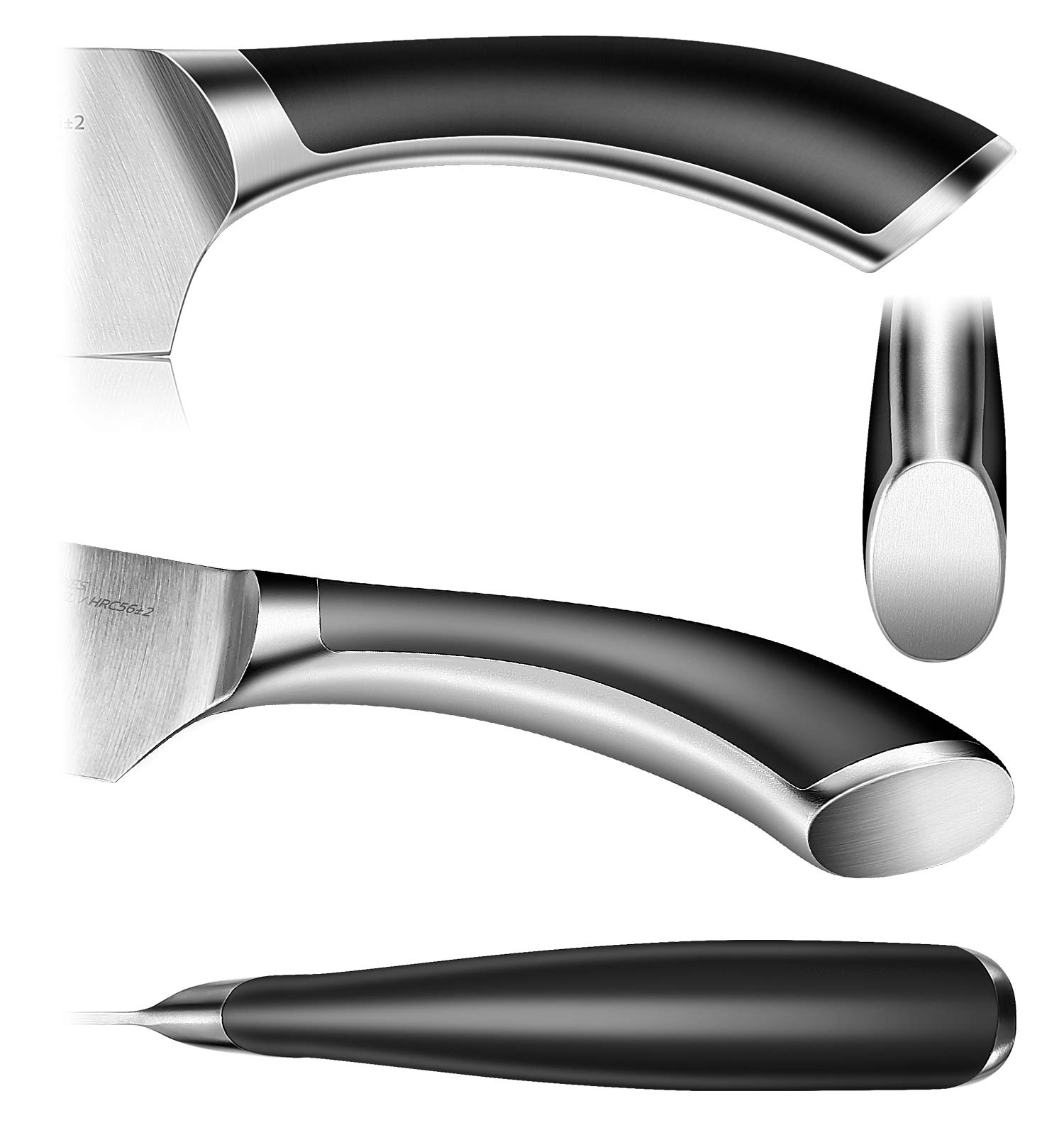 WELLSTAR Kiritsuke knife, Nakiri Vegetable Cleaver Kitchen Knife β Razor Sharp Forged German Stainless Steel Blade, Ergonomic Full Tang Handle, Multipurpose Use for Home Restaurant β Gift Box