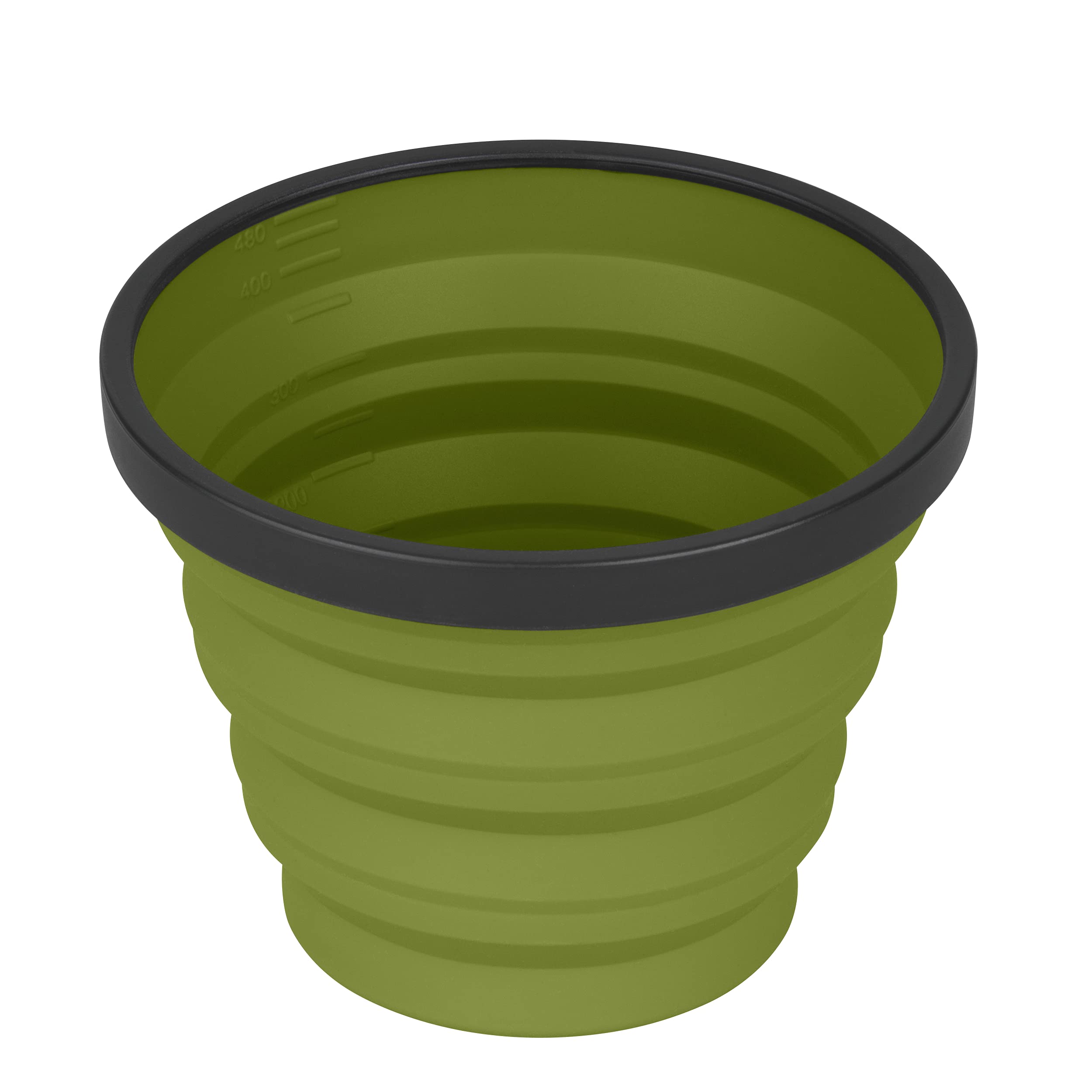 Sea to Summit X-Series Collapsible Silicone Camping Drinkware, Mug (16.2 fl oz), Olive