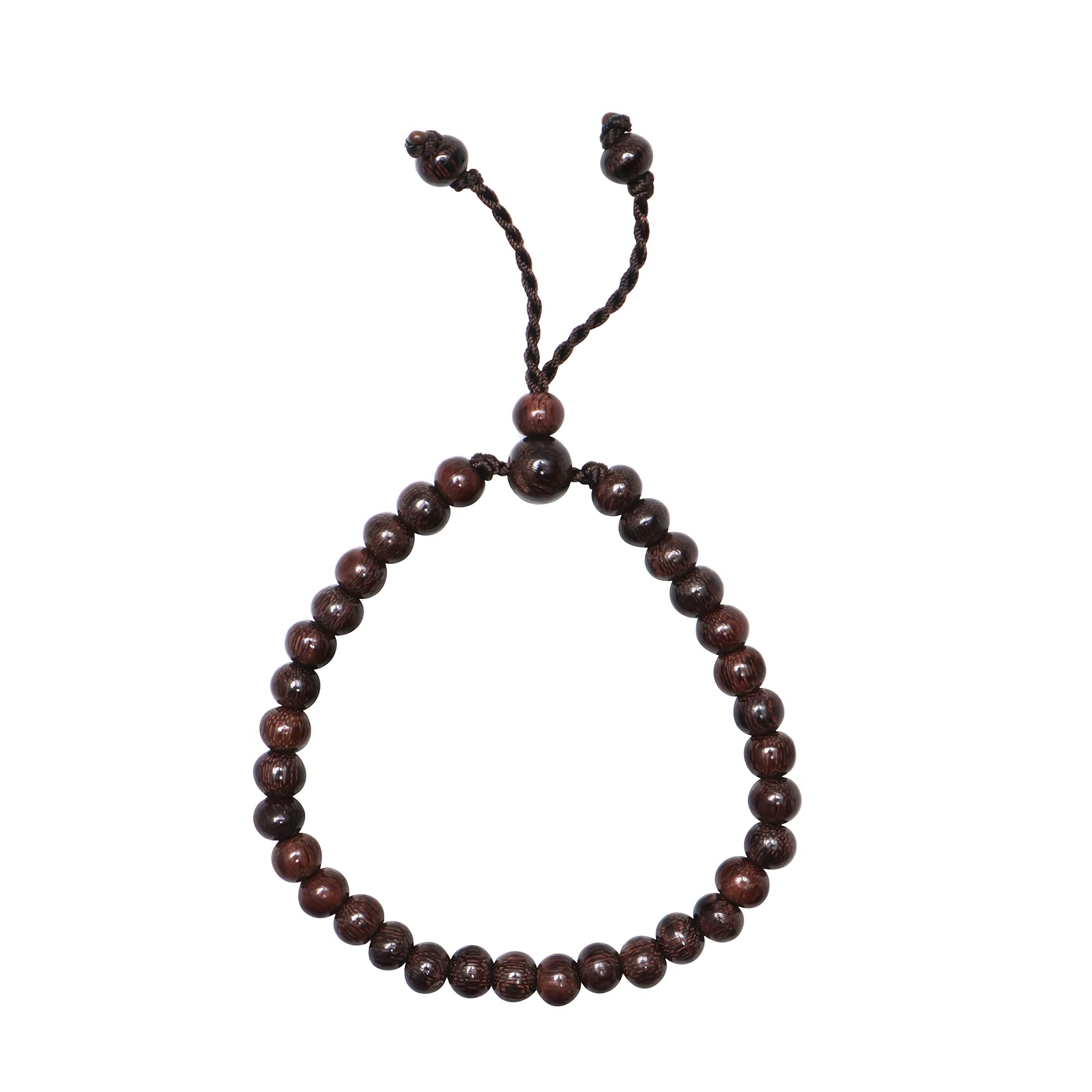 Set of 3 Hand-Made Exotic Tamarind, Ironwood and Sandalwood Tree Tasbih Bracelets 33-Beads