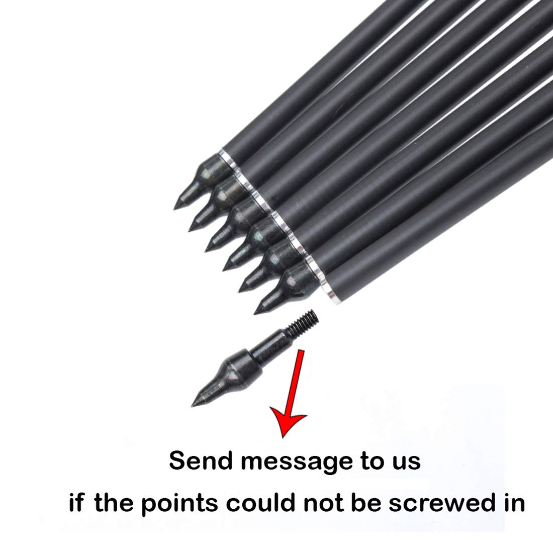 Pinals Archery 300 340 400 Spine Carbon Arrows for Compound Bows Traditional Recurve Bow Longbow 30 Inch Shafts Hunting Target Arrow 12PCS Spine 300