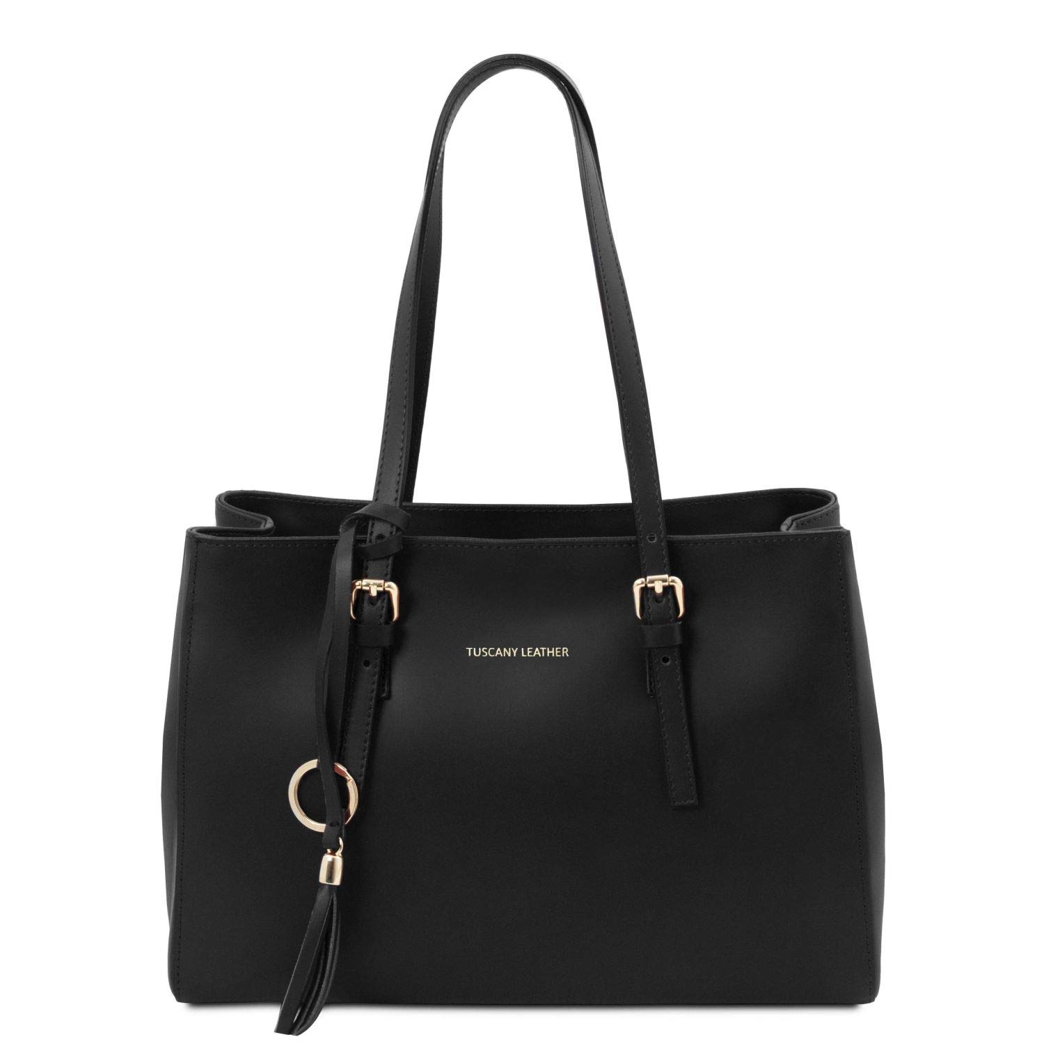 Tuscany Leather TL Bag Leather shoulder bag - TL142037 (Black)