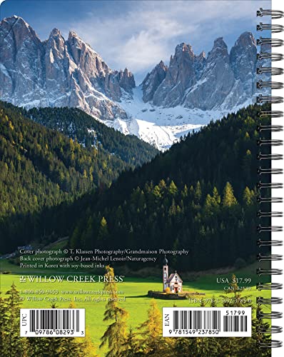 Willow Creek Press Destinations Softcover Weekly Planner 2024 Spiral-Bound Engagement Calendar (6.5" x 8.5")