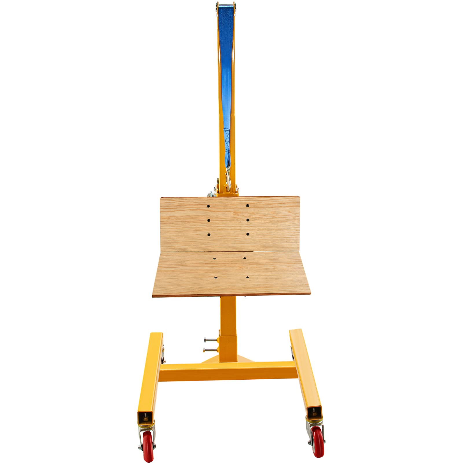 VEVOR Manual Winch Stacker, 9.4" - 72" Height Range, 19.7" Length x 15.7" Width Platform, Steel Lite Load Lift Winch, Hand Winch Lift Truck, 331 lbs Capacity Material Lift for Shipping Facilities