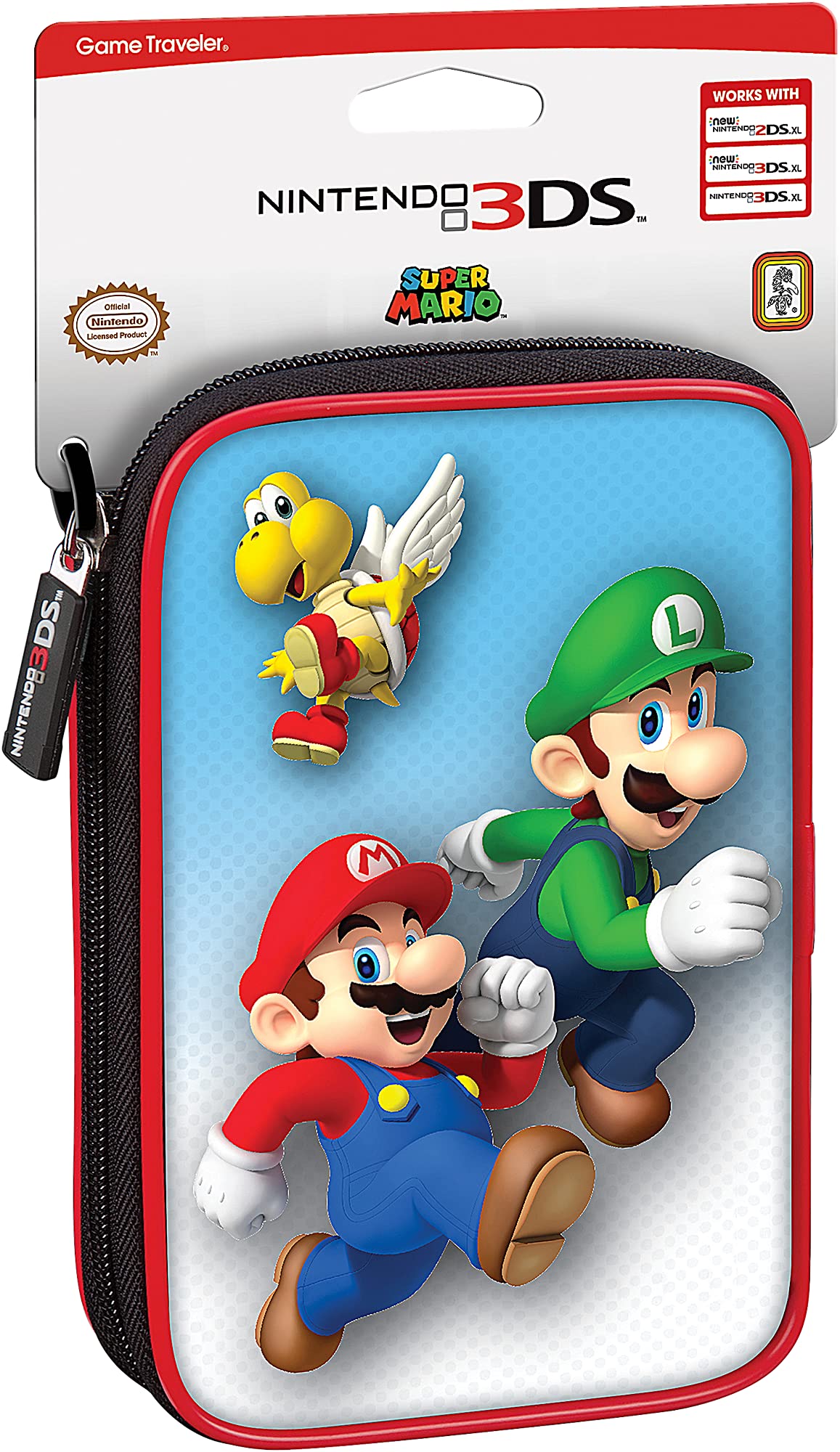 Officially Licensed Hard Protective 3DS XL Carrying Case - Compatiable with Nintendo 3DS XL, 2DS XL, New 3DS, 3DSi, 3DSi XL - Includes Game Card Pouch