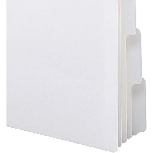 SmeadĀ® 3-Ring Binder Index Dividers, 5-Tab, 11" x 8 1/2", White, Pack of 20 Sets