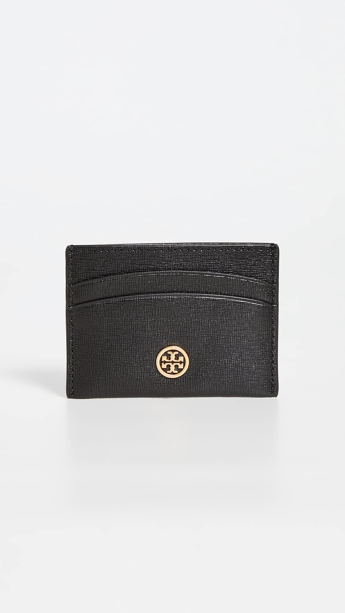 Tory Burch Women's Robinson Card Case, Black, One Size